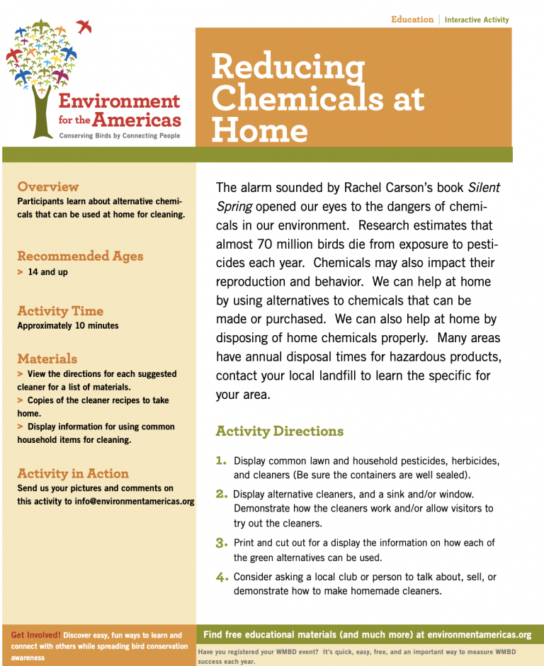 Reducing Chemicals At Home – EFTA Digital Resource Library